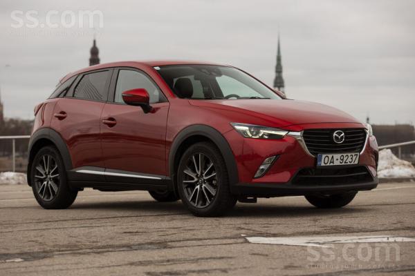 Red Mazda CX-3 2016 in Riga, with an engine capacity of 1.50 L and mileage of 0 thousand km for 9800 €, photo 1 on AUTOMOTO.COM.LV