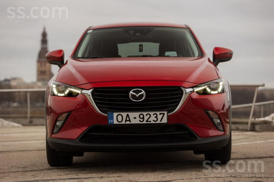 Red Mazda CX-3 2016 in Riga, with an engine capacity of 1.50 L and mileage of 0 thousand km for 9800 €, photo 3 on AUTOMOTO.COM.LV