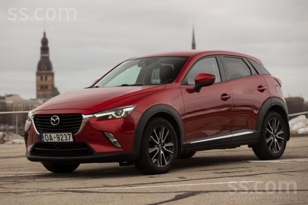 Red Mazda CX-3 2016 in Riga, with an engine capacity of 1.50 L and mileage of 0 thousand km for 9800 €, photo 4 on AUTOMOTO.COM.LV