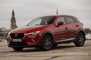 Red Mazda CX-3 2016 in Riga, with an engine capacity of 1.50 L and mileage of 0 thousand km for 9800 €, photo 4 on AUTOMOTO.COM.LV