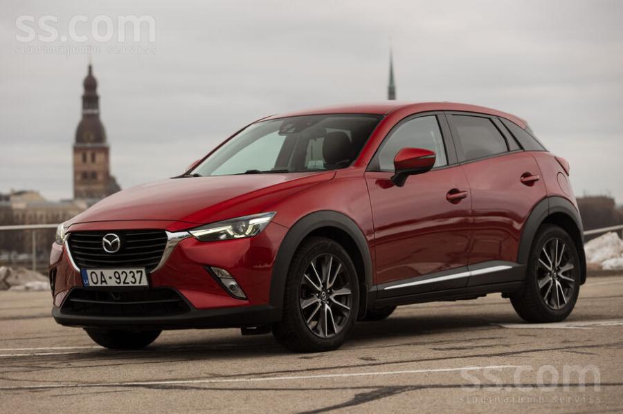 Red Mazda CX-3 2016 in Riga, with an engine capacity of 1.50 L and mileage of 0 thousand km for 9800 €, photo 4 on AUTOMOTO.COM.LV