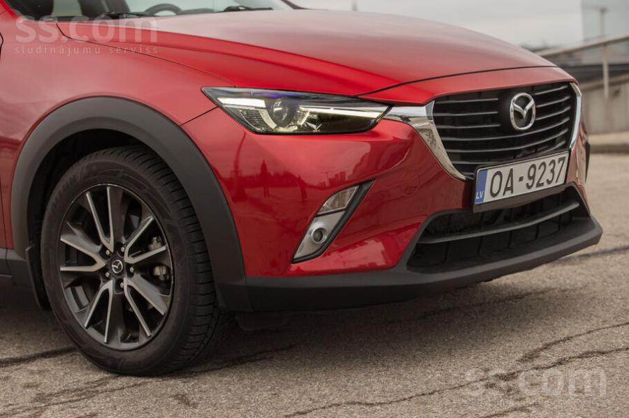 Red Mazda CX-3 2016 in Riga, with an engine capacity of 1.50 L and mileage of 0 thousand km for 9800 €, photo 5 on AUTOMOTO.COM.LV