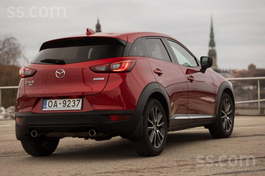Red Mazda CX-3 2016 in Riga, with an engine capacity of 1.50 L and mileage of 0 thousand km for 9800 €, photo 6 on AUTOMOTO.COM.LV