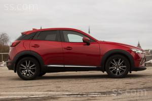 Red Mazda CX-3 2016 in Riga, with an engine capacity of 1.50 L and mileage of 0 thousand km for 9800 €, photo 9 on AUTOMOTO.COM.LV