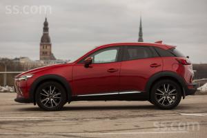 Red Mazda CX-3 2016 in Riga, with an engine capacity of 1.50 L and mileage of 0 thousand km for 9800 €, photo 10 on AUTOMOTO.COM.LV