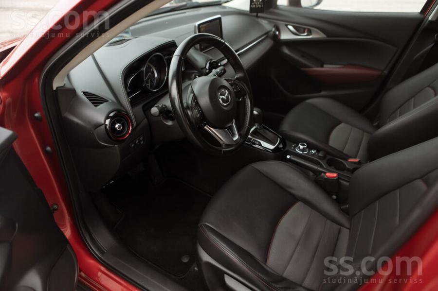 Red Mazda CX-3 2016 in Riga, with an engine capacity of 1.50 L and mileage of 0 thousand km for 9800 €, photo 11 on AUTOMOTO.COM.LV