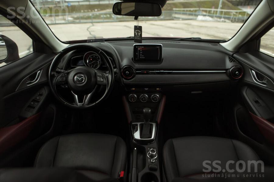 Red Mazda CX-3 2016 in Riga, with an engine capacity of 1.50 L and mileage of 0 thousand km for 9800 €, photo 13 on AUTOMOTO.COM.LV