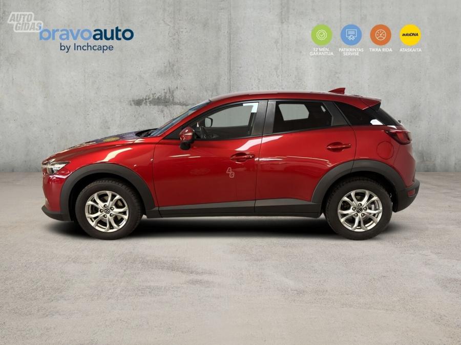 Red Mazda CX-3 2017 in Vilnius, with an engine capacity of 2.00 L and mileage of 91 thousand km for 14500 €, photo 2 on AUTOMOTO.COM.LV