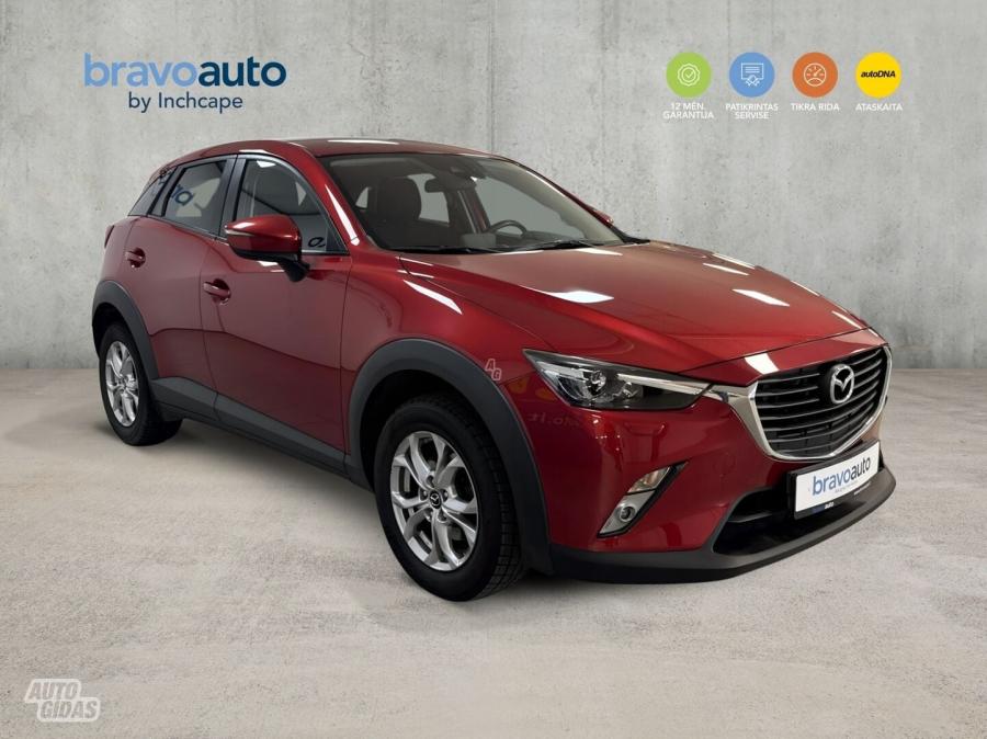 Red Mazda CX-3 2017 in Vilnius, with an engine capacity of 2.00 L and mileage of 91 thousand km for 14500 €, photo 6 on AUTOMOTO.COM.LV
