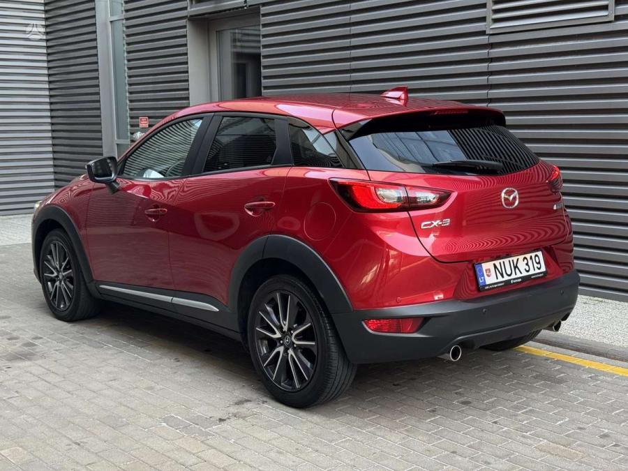 Sarkans Mazda CX-3 2017 Viļņa, ar dzinēja tilpumu 2.00 L un nobraukumu 67 tūkst. km par 15500 €, foto 5 vietnē AUTOMOTO.COM.LV