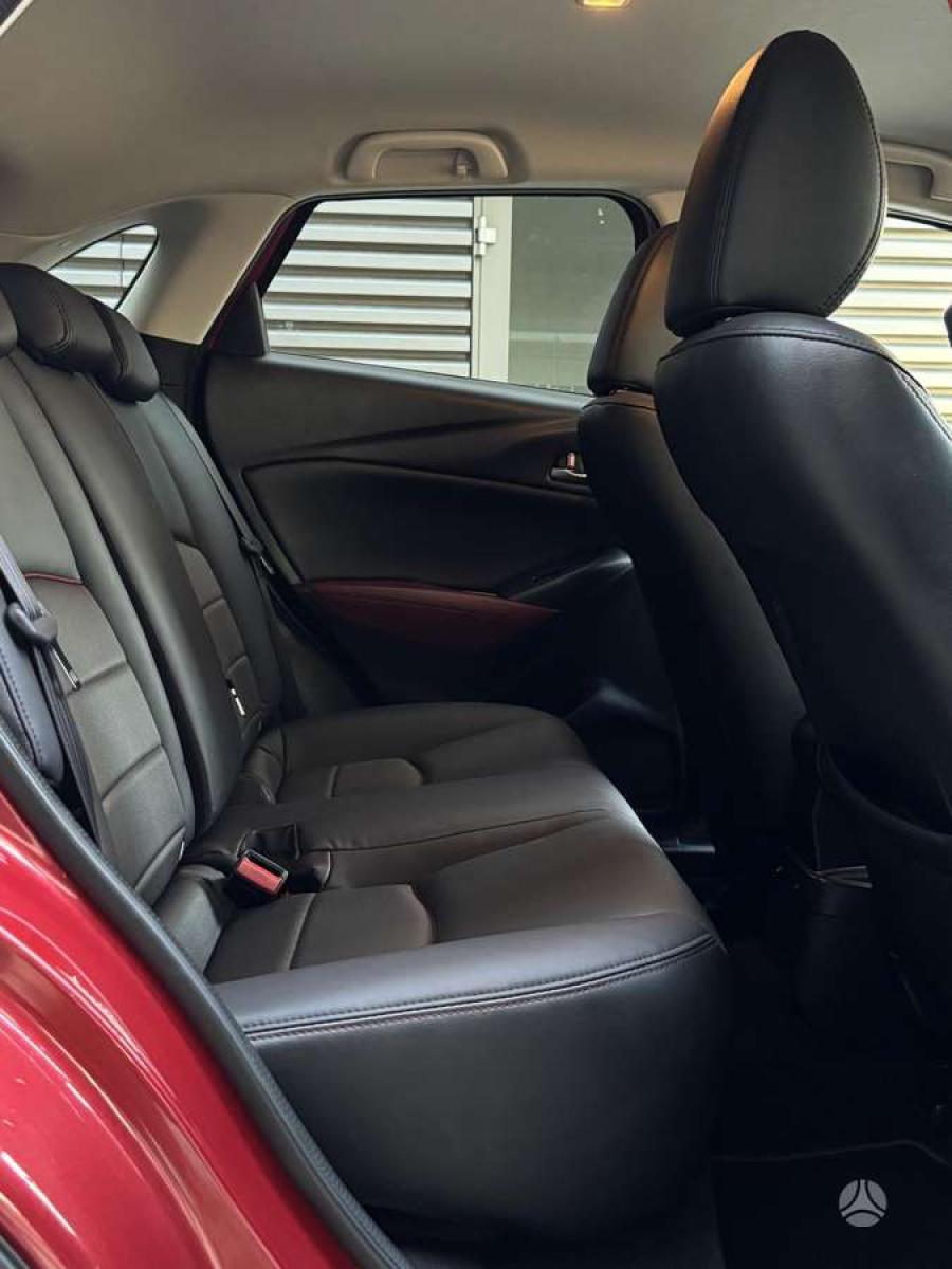 Sarkans Mazda CX-3 2017 Viļņa, ar dzinēja tilpumu 2.00 L un nobraukumu 67 tūkst. km par 15500 €, foto 19 vietnē AUTOMOTO.COM.LV