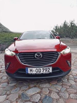 Red Mazda CX-3 2017 in Utena, with an engine capacity of 1.50 L and mileage of 126 thousand km for 13650 €, photo 18 on AUTOMOTO.COM.LV