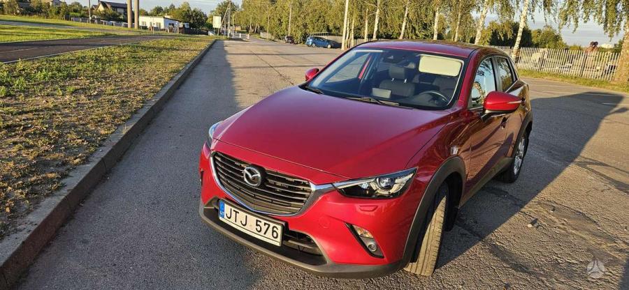 Sarkans Mazda CX-3 2017 Marijampole, ar dzinēja tilpumu 2.00 L un nobraukumu 103 tūkst. km par 13500 €, foto 1 vietnē AUTOMOTO.COM.LV