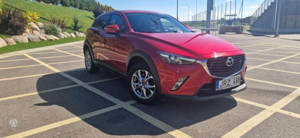 Sarkans Mazda CX-3 2017 Viļņa, ar dzinēja tilpumu 2.00 L un nobraukumu 123 tūkst. km par 12900 €, foto 3 vietnē AUTOMOTO.COM.LV