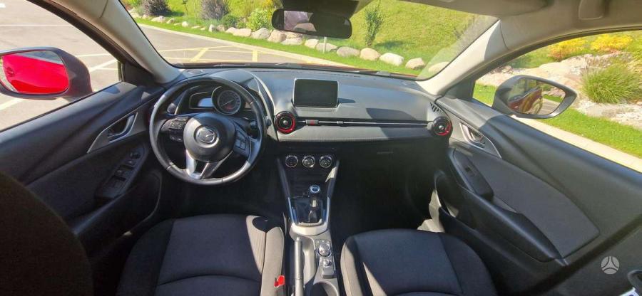Red Mazda CX-3 2017 in Vilnius, with an engine capacity of 2.00 L and mileage of 123 thousand km for 12900 €, photo 9 on AUTOMOTO.COM.LV