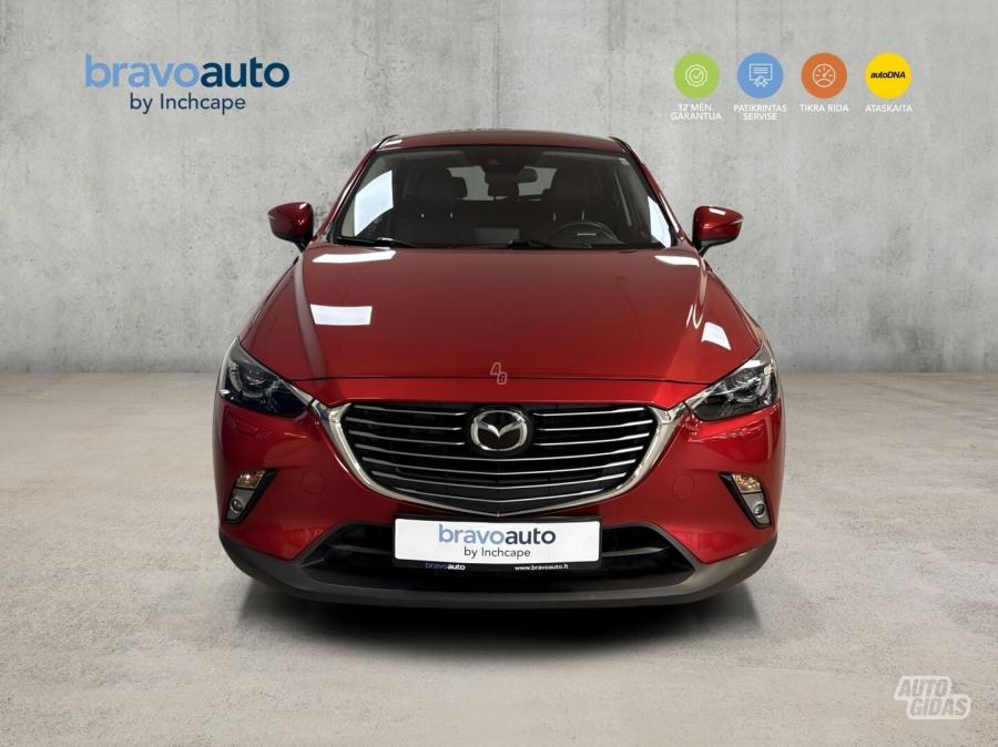 Red Mazda CX-3 2018 in Vilnius, with an engine capacity of 2.00 L and mileage of 62 thousand km for 17500 €, photo 8 on AUTOMOTO.COM.LV