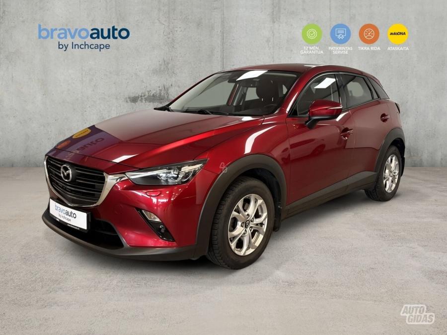 Red Mazda CX-3 2018 in Vilnius, with an engine capacity of 2.00 L and mileage of 38 thousand km for 17500 €, photo 1 on AUTOMOTO.COM.LV