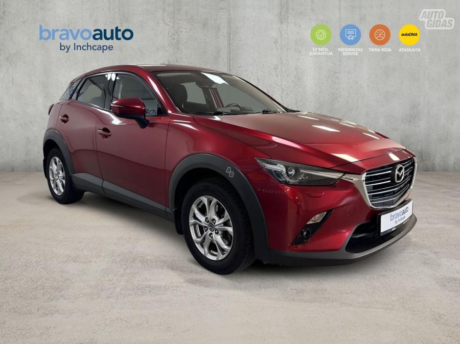 Red Mazda CX-3 2018 in Vilnius, with an engine capacity of 2.00 L and mileage of 38 thousand km for 17500 €, photo 7 on AUTOMOTO.COM.LV