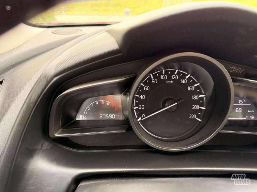 Sarkans Mazda CX-3 2018 Viļņa, ar dzinēja tilpumu 2.00 L un nobraukumu 28 tūkst. km par 12500 €, foto 20 vietnē AUTOMOTO.COM.LV