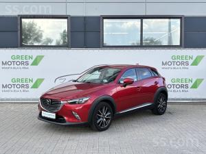 Red Mazda CX-3 2018 in Riga, with an engine capacity of 2.00 L and mileage of 63 thousand km for 13900 €, photo  on AUTOMOTO.COM.LV