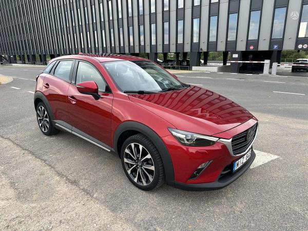 Red Mazda CX-3 2019 in Vilnius, with an engine capacity of 2.00 L and mileage of 102 thousand km for 15200 €, photo 2 on AUTOMOTO.COM.LV