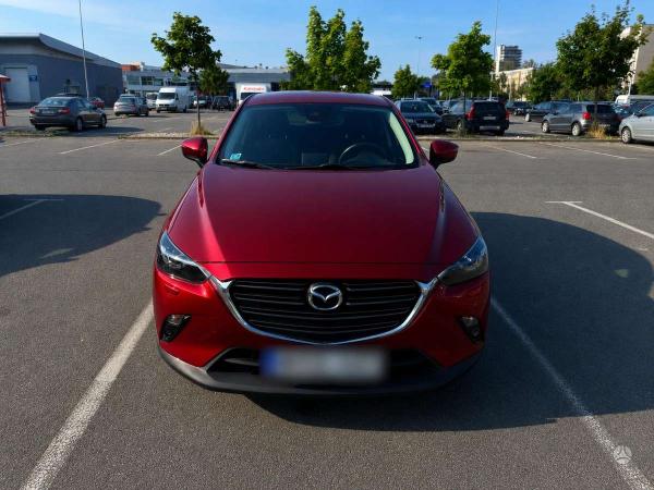 Sarkans Mazda CX-3 2019 Viļņa, ar dzinēja tilpumu 2.00 L un nobraukumu 95 tūkst. km par 15499 €, foto 2 vietnē AUTOMOTO.COM.LV