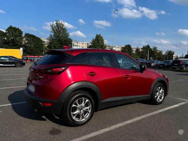 Sarkans Mazda CX-3 2019 Viļņa, ar dzinēja tilpumu 2.00 L un nobraukumu 95 tūkst. km par 15499 €, foto 4 vietnē AUTOMOTO.COM.LV