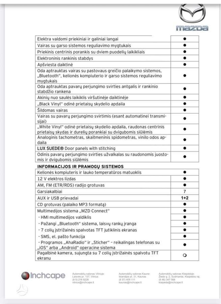 Красный Мазда СХ-3 2019 в Вильнюс, объемом двигателя 2.00 л и пробегом 102 тыс. км за 16500 €, фото 11 на AUTOMOTO.COM.LV