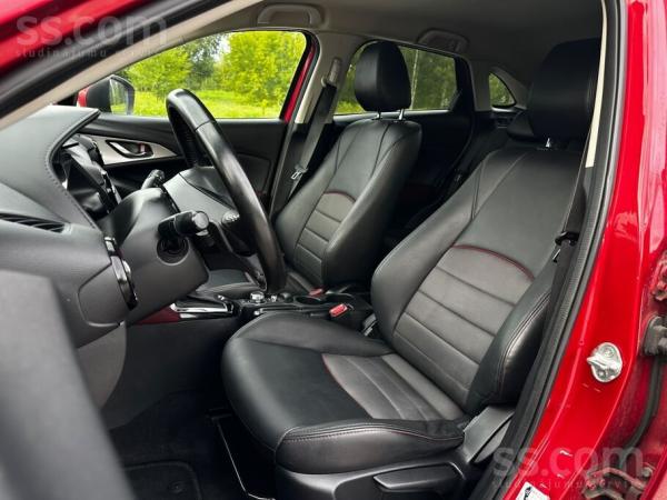 Red Mazda CX-3 2016 in Jelgava, with an engine capacity of 1.50 L and mileage of 0 thousand km for 10490 €, photo 11 on AUTOMOTO.COM.LV