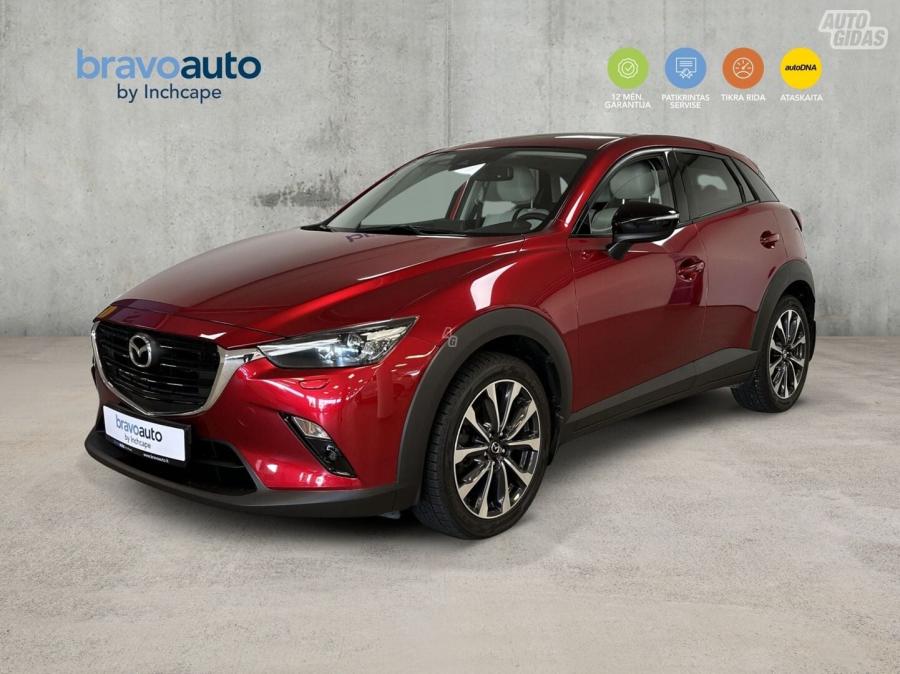 Sarkans Mazda CX-3 2021 Viļņa, ar dzinēja tilpumu 2.00 L un nobraukumu 91 tūkst. km par 19500 €, foto 1 vietnē AUTOMOTO.COM.LV
