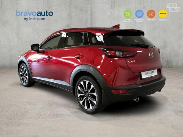 Red Mazda CX-3 2021 in Vilnius, with an engine capacity of 2.00 L and mileage of 91 thousand km for 19500 €, photo 3 on AUTOMOTO.COM.LV