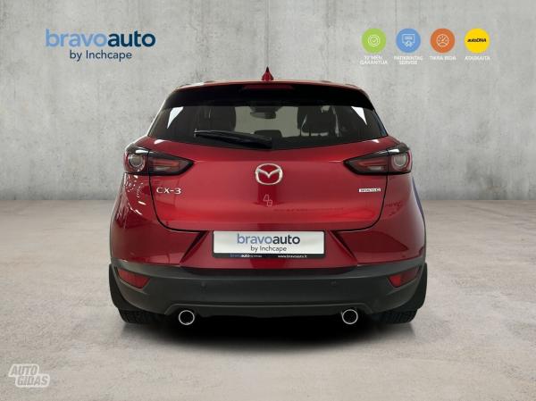Red Mazda CX-3 2021 in Vilnius, with an engine capacity of 2.00 L and mileage of 91 thousand km for 19500 €, photo 4 on AUTOMOTO.COM.LV