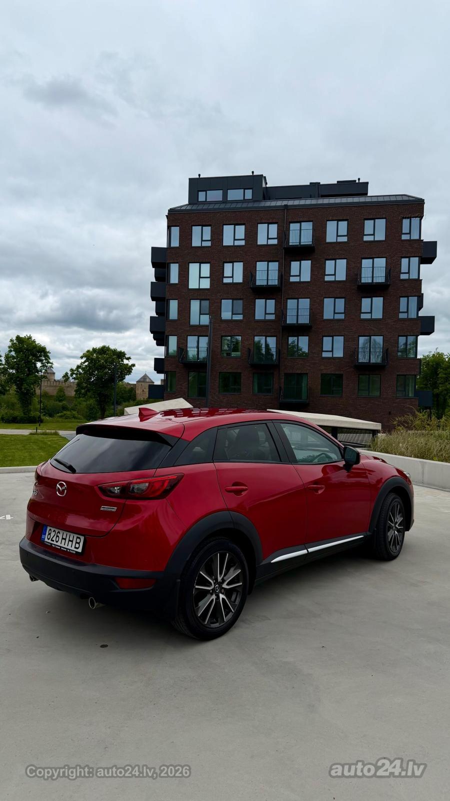 Sarkans Mazda CX-3 2015 Tallina, ar dzinēja tilpumu 2.00 L un nobraukumu 59 tūkst. km par 14500 €, foto 3 vietnē AUTOMOTO.COM.LV