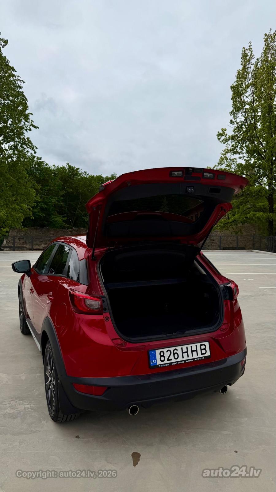 Sarkans Mazda CX-3 2015 Tallina, ar dzinēja tilpumu 2.00 L un nobraukumu 59 tūkst. km par 14500 €, foto 6 vietnē AUTOMOTO.COM.LV