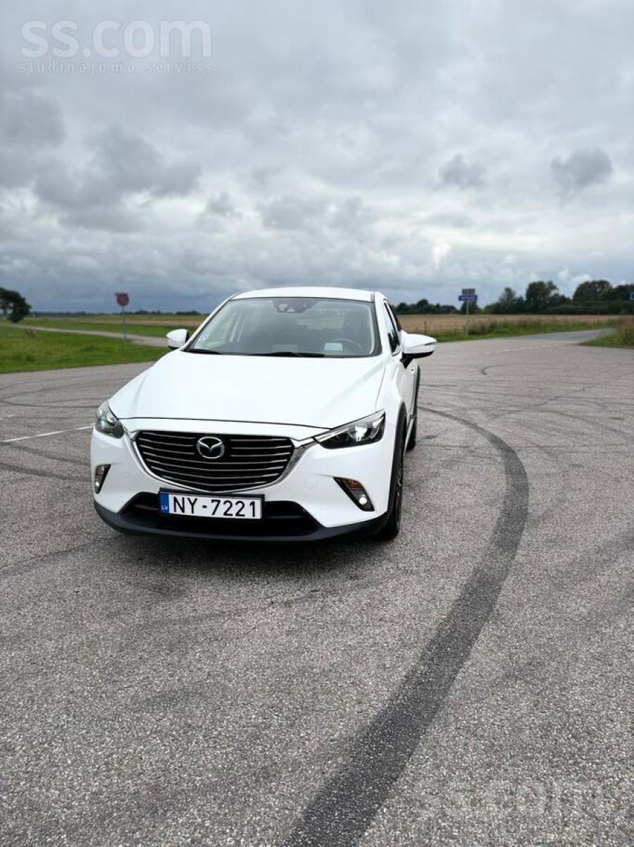 Balts Mazda CX-3 2015 Ventspils, ar dzinēja tilpumu 1.50 L un nobraukumu 198 tūkst. km par 9500 €, foto 1 vietnē AUTOMOTO.COM.LV