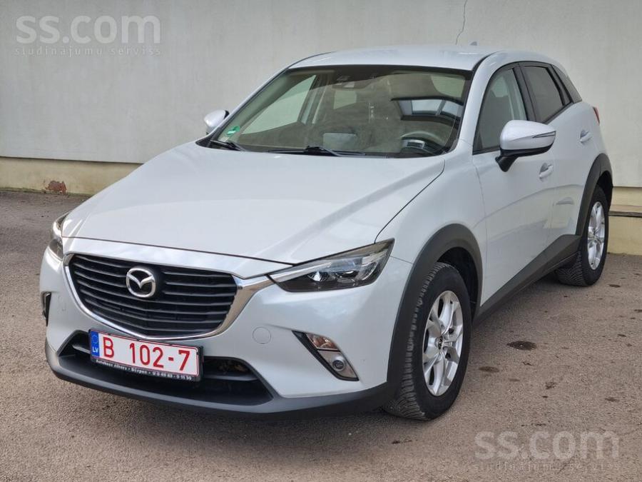 Balts Mazda CX-3 2015 Ogre, ar dzinēja tilpumu 1.50 L un nobraukumu 173 tūkst. km par 8650 €, foto 1 vietnē AUTOMOTO.COM.LV