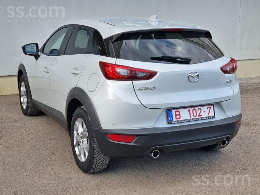 Balts Mazda CX-3 2015 Ogre, ar dzinēja tilpumu 1.50 L un nobraukumu 173 tūkst. km par 8650 €, foto 7 vietnē AUTOMOTO.COM.LV