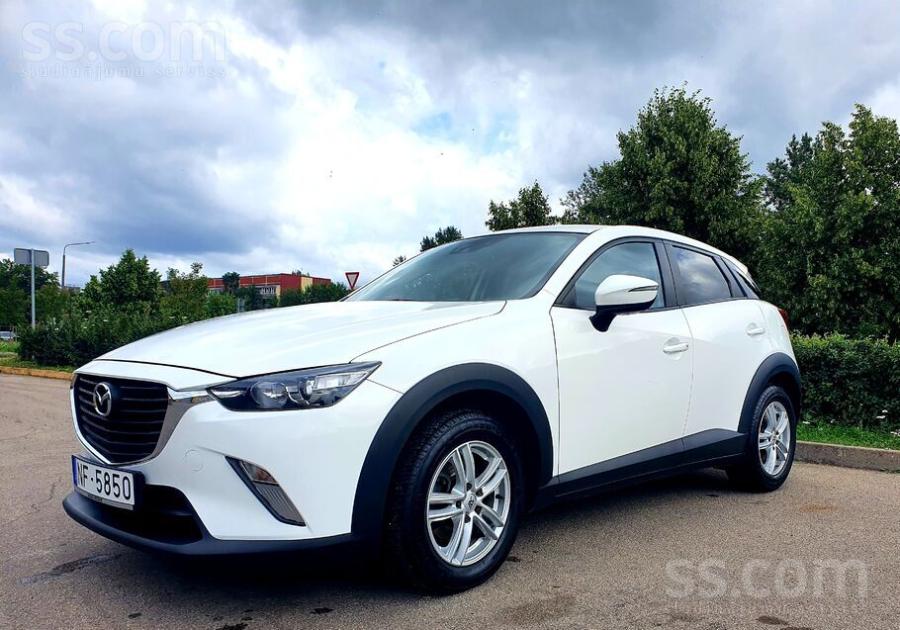 Белый Мазда СХ-3 2015 в Рига, объемом двигателя 1.50 л и пробегом 145 тыс. км за 8500 €, фото 1 на AUTOMOTO.COM.LV