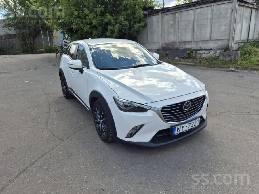 Balts Mazda CX-3 2015 Rīga, ar dzinēja tilpumu 1.50 L un nobraukumu 201 tūkst. km par 10490 €, foto 3 vietnē AUTOMOTO.COM.LV
