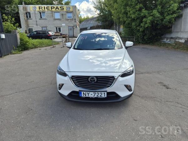 Белый Мазда СХ-3 2015 в Рига, объемом двигателя 1.50 л и пробегом 201 тыс. км за 10490 €, фото 3 на AUTOMOTO.COM.LV