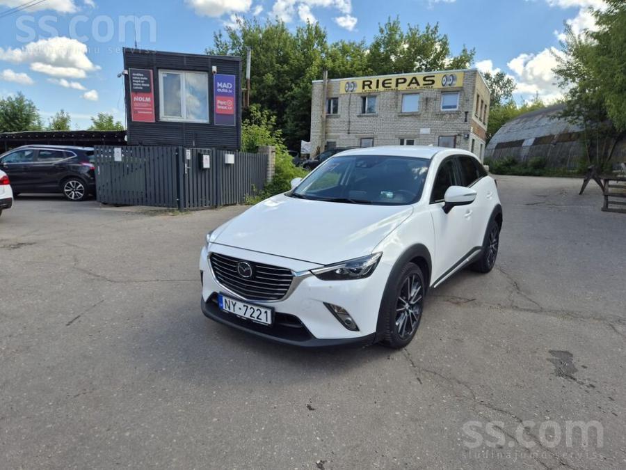 Balts Mazda CX-3 2015 Rīga, ar dzinēja tilpumu 1.50 L un nobraukumu 201 tūkst. km par 10490 €, foto 5 vietnē AUTOMOTO.COM.LV