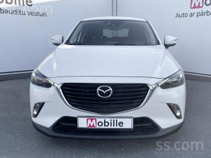 White Mazda CX-3 2016 in Riga, with an engine capacity of 1.50 L and mileage of 247 thousand km for 8350 €, photo 2 on AUTOMOTO.COM.LV