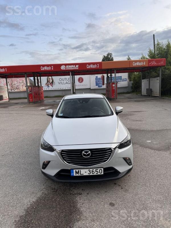 Balts Mazda CX-3 2016 Daugavpils, ar dzinēja tilpumu 1.50 L un nobraukumu 212 tūkst. km par 10300 €, foto 1 vietnē AUTOMOTO.COM.LV