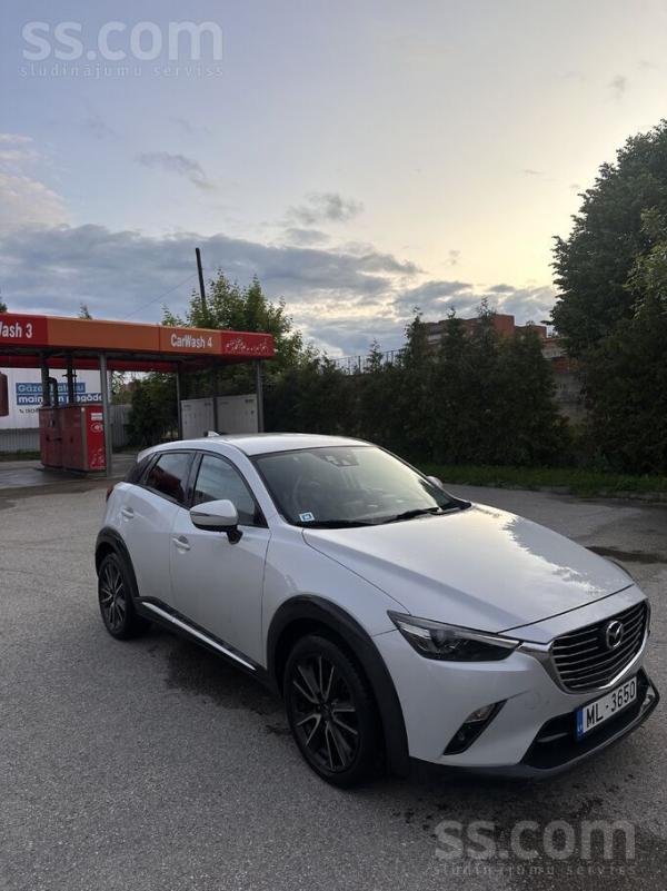 Balts Mazda CX-3 2016 Daugavpils, ar dzinēja tilpumu 1.50 L un nobraukumu 212 tūkst. km par 10300 €, foto 2 vietnē AUTOMOTO.COM.LV