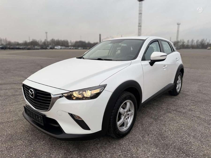 White Mazda CX-3 2017 in Marijampole, with an engine capacity of 2.00 L and mileage of 163 thousand km for 7650 €, photo 1 on AUTOMOTO.COM.LV