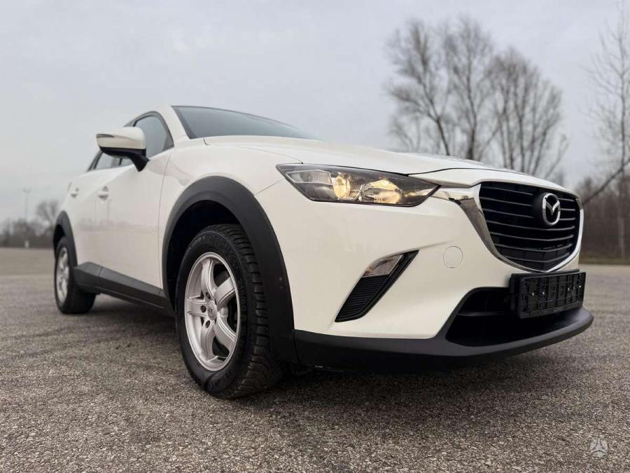 White Mazda CX-3 2017 in Marijampole, with an engine capacity of 2.00 L and mileage of 163 thousand km for 7650 €, photo 10 on AUTOMOTO.COM.LV