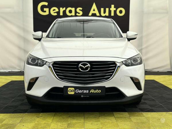 White Mazda CX-3 2017 in Vilnius, with an engine capacity of 2.00 L and mileage of 173 thousand km for 10750 €, photo 2 on AUTOMOTO.COM.LV