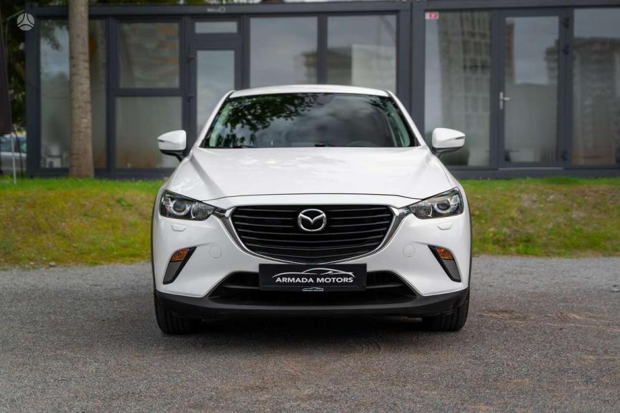 White Mazda CX-3 2017 in Vilnius, with an engine capacity of 2.00 L and mileage of 116 thousand km for 12900 €, photo 5 on AUTOMOTO.COM.LV