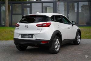 White Mazda CX-3 2017 in Vilnius, with an engine capacity of 2.00 L and mileage of 116 thousand km for 12900 €, photo 15 on AUTOMOTO.COM.LV