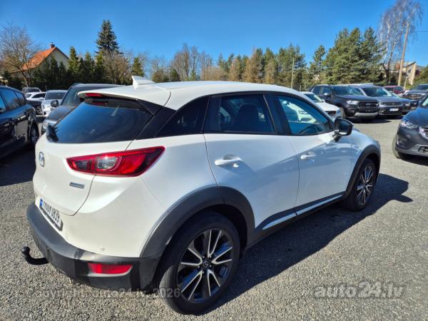 White Mazda CX-3 2018 in Tartu, with an engine capacity of 2.00 L and mileage of 169 thousand km for 14790 €, photo 2 on AUTOMOTO.COM.LV